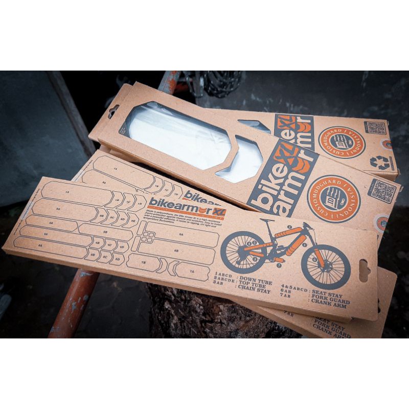 BIKEARMOR - UNIVERSAL - ALL SIZE BIKE FRAME - CLEAR PLAIN - Frame ...