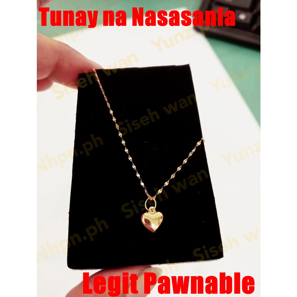 COD PAWNABLE 18k Saudi gold Necklace, Lightweight ( Chain & pendant ...