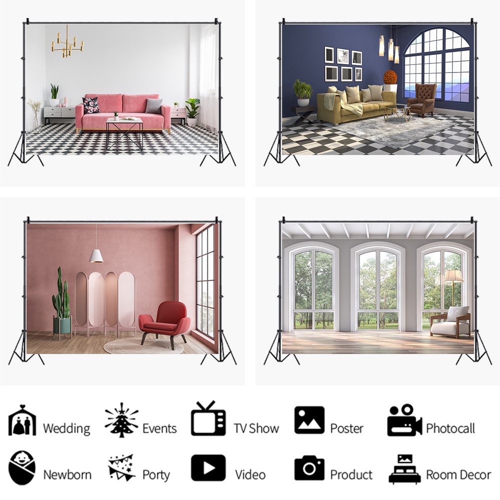 Interior window photography backdrops, baby portrait, living room ...