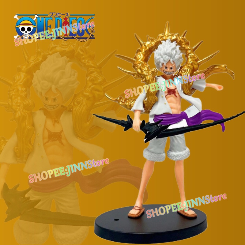 JINN ONE PIECE SHANKS LUFFY Anime Figure Red Hair New World Four ...