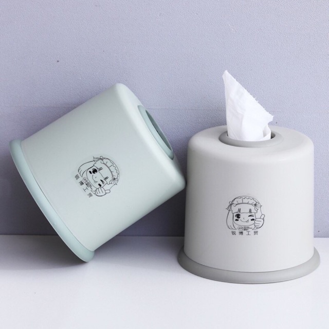 Round tissue box Plastic tissue box Simple tissue box | Shopee Philippines