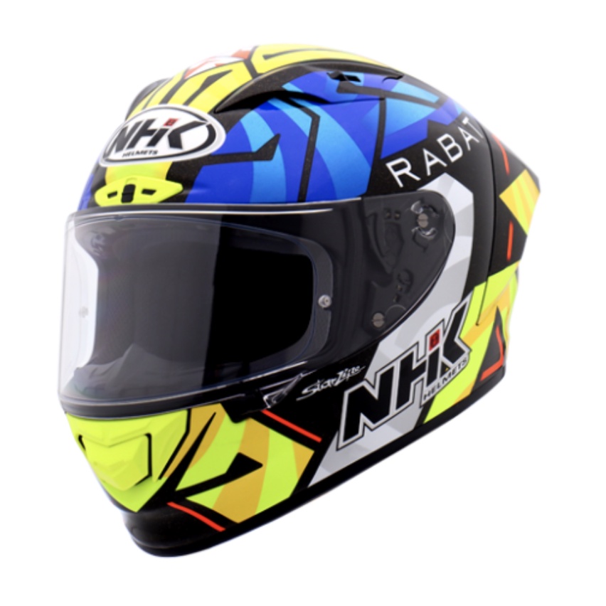 NHK Helmet GPR TECH V2 Tito Rabat Long Spoiler Double D Ring (Free ...