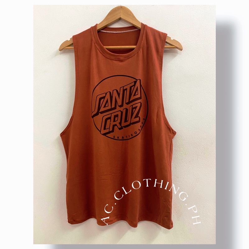 SANTA CRUZ MUSCLE TEE SANDO TANKS | Shopee Philippines
