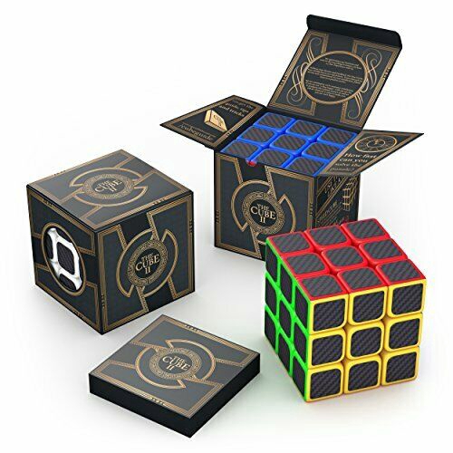 Professional Speed Cube 3x3x3 Carbon Fiber Sticker Agreatlife | Shopee ...