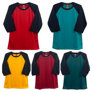 Reglan Plain T-shirt for Men and Women 3/4 Sleeves Adult Size M L XL ...