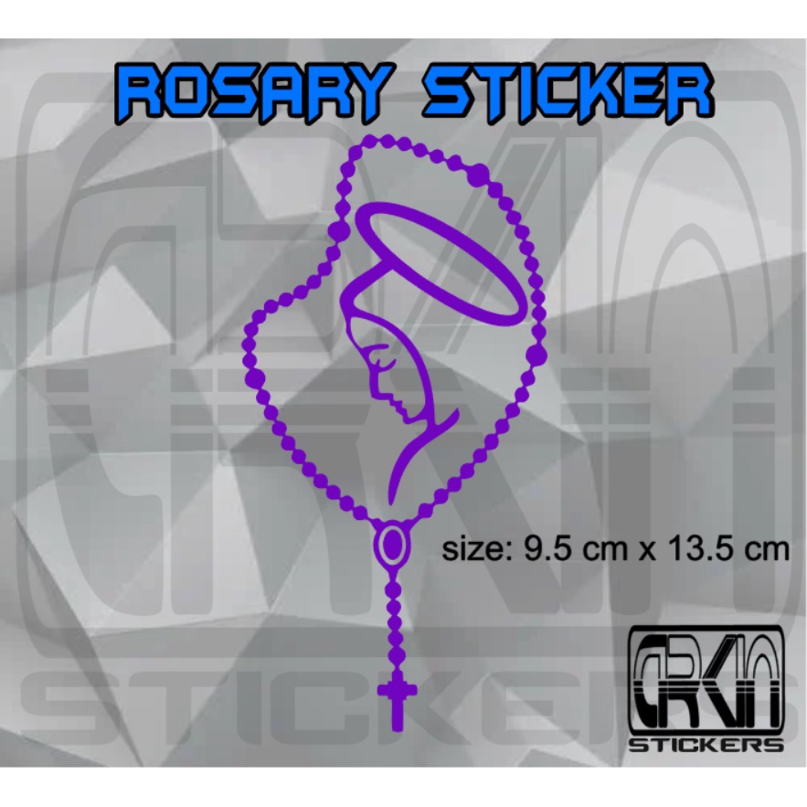 Rosary sticker decals | Shopee Philippines
