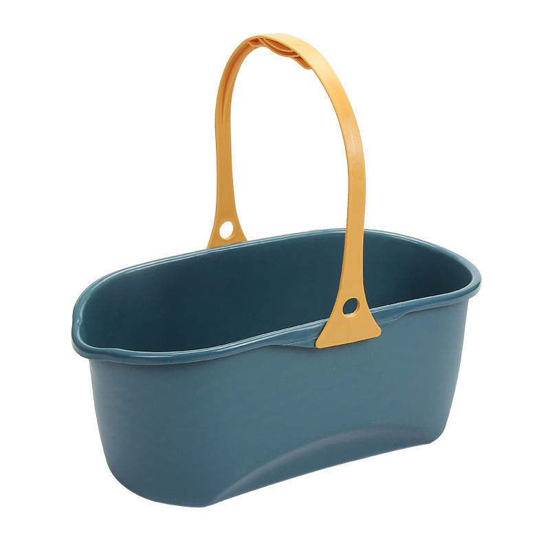 Rectangular Mop Cleaning Bucket Thickened Portable Plastic Bucket Flat ...