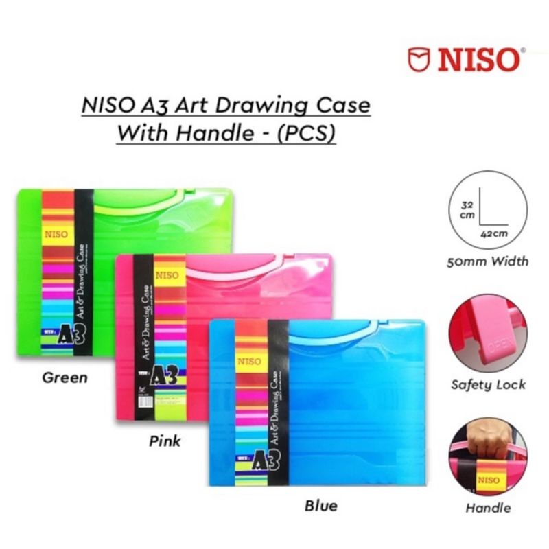 Niso 8160 A3 Document File Case With Handle 55M | Shopee Philippines