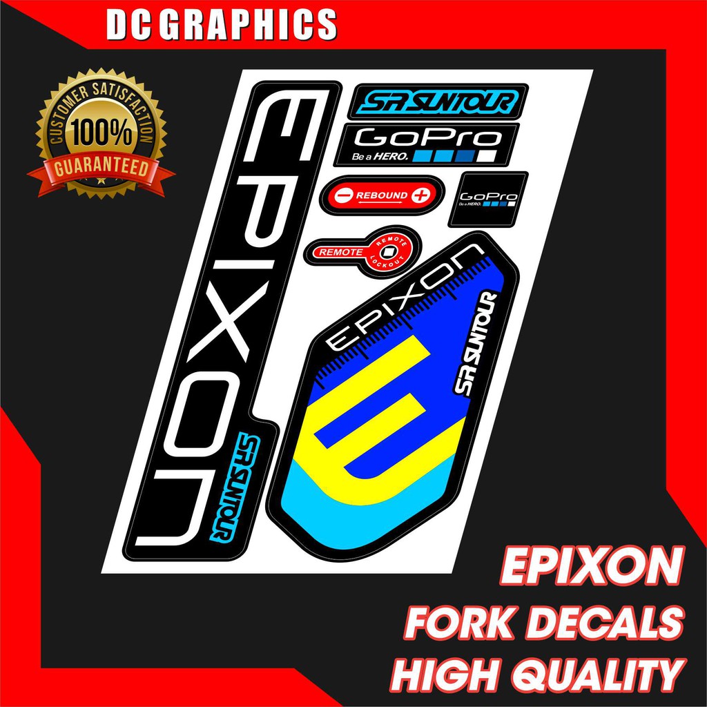 EPIXON FORK DECALS, FIT FOR 26/27.5/29er | Shopee Philippines