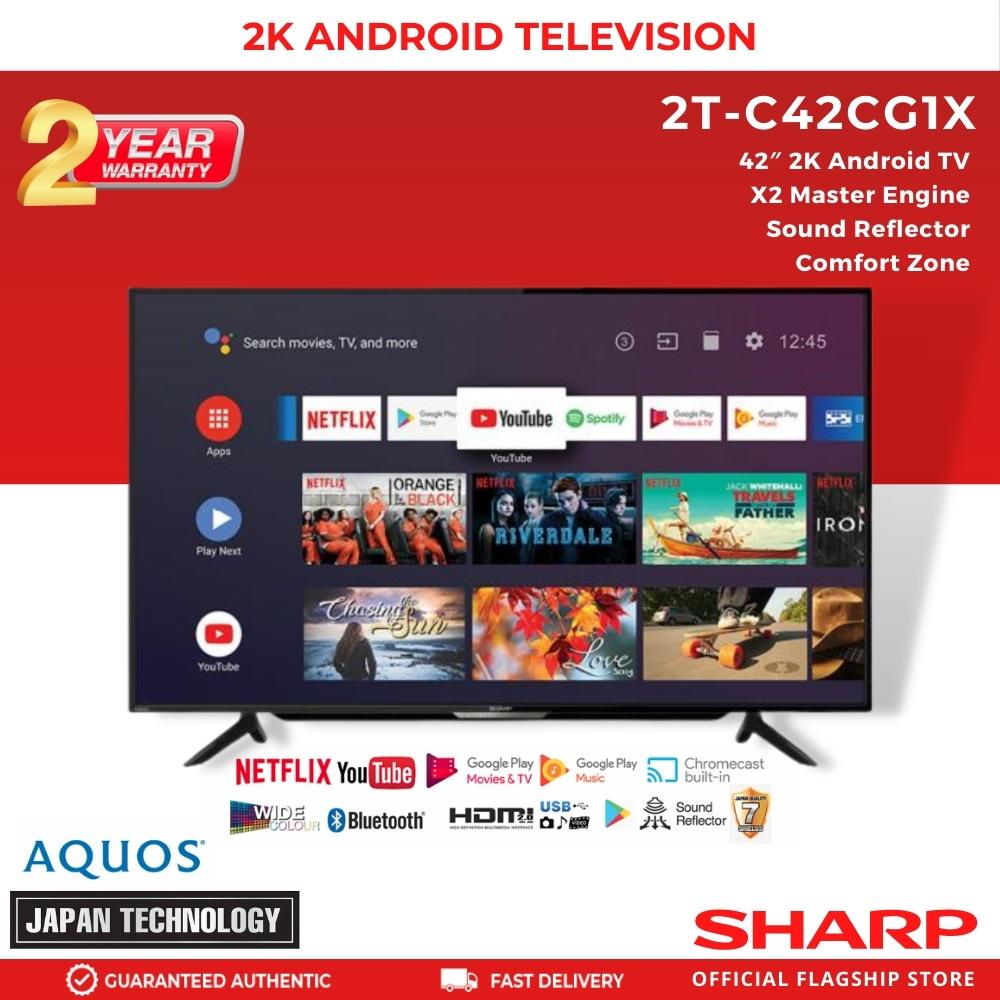 Sharp 2T-C42CG1X 42” 2K HD ANDROID TV (2 Years Warranty) | Shopee ...