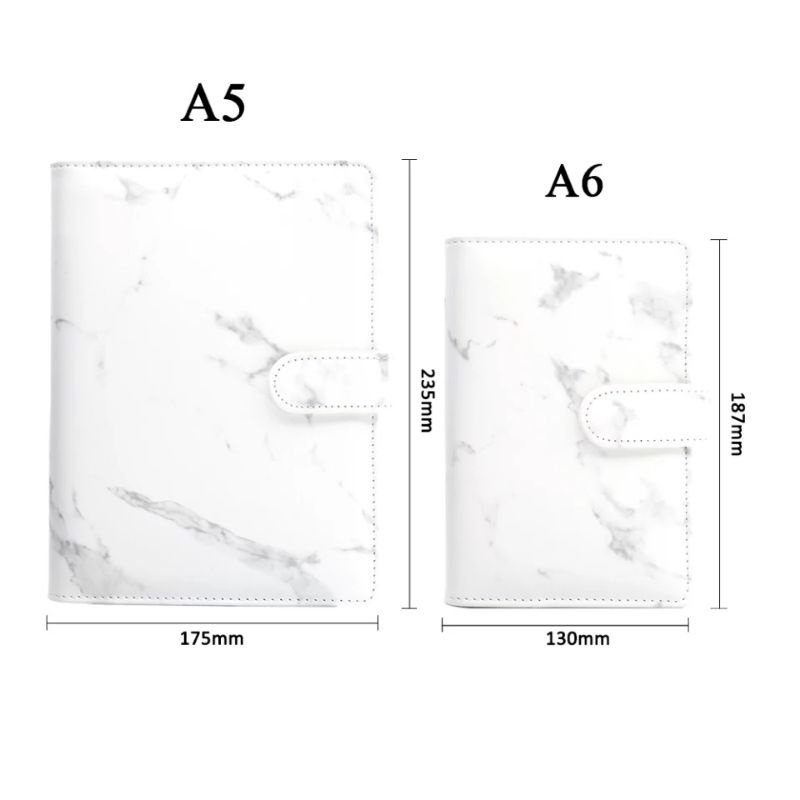 A6 MARBLE BINDER PLANNER COVER | Shopee Philippines