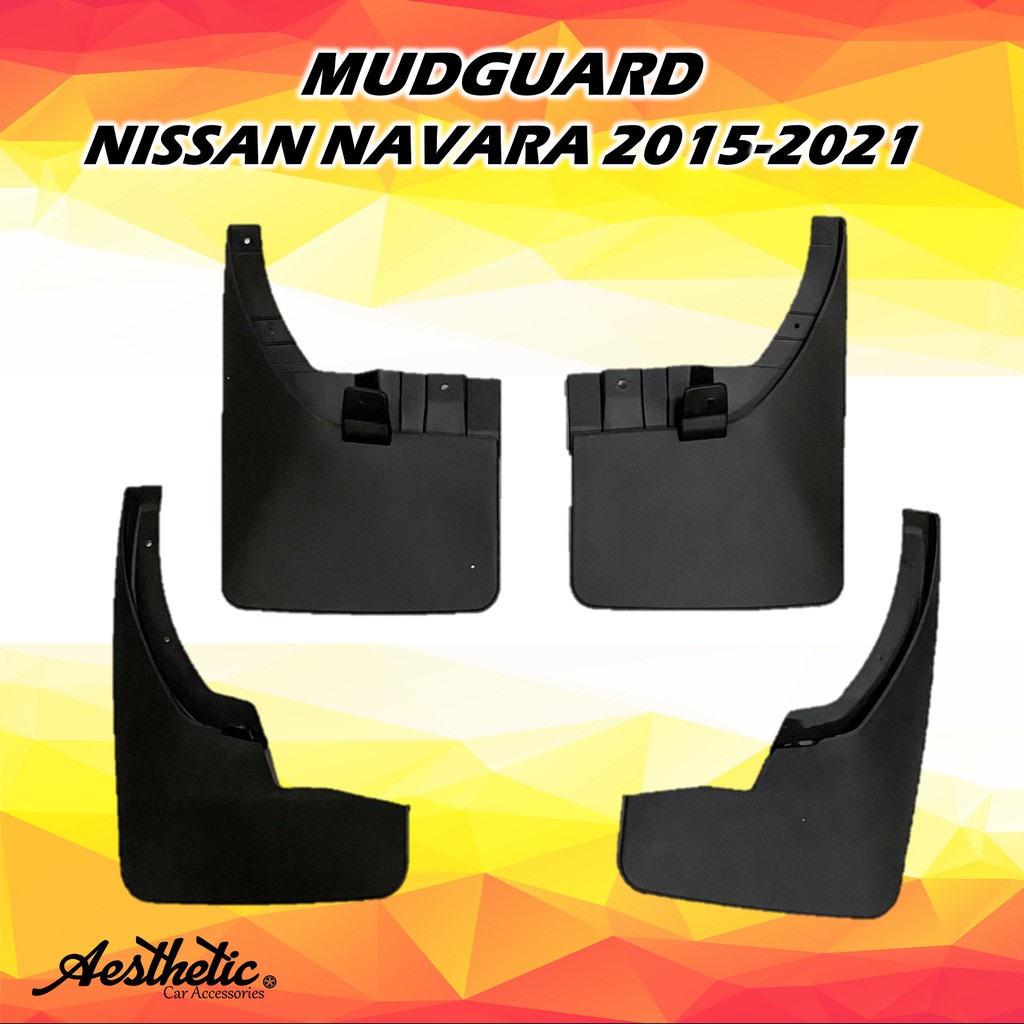 Nissan Navara NP300 2015-2021 Front & Rear Mudguard Splash Flap Guard ...
