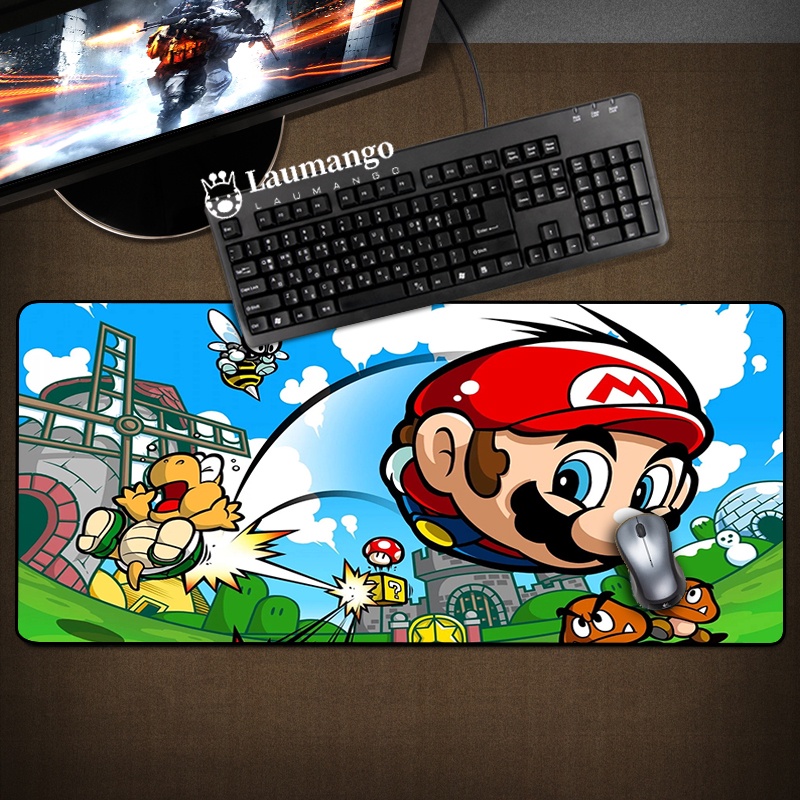 Xxl Accessories Desk Cabinet Super Mario Gaming Mouse Pad Pc Gamer Mats ...