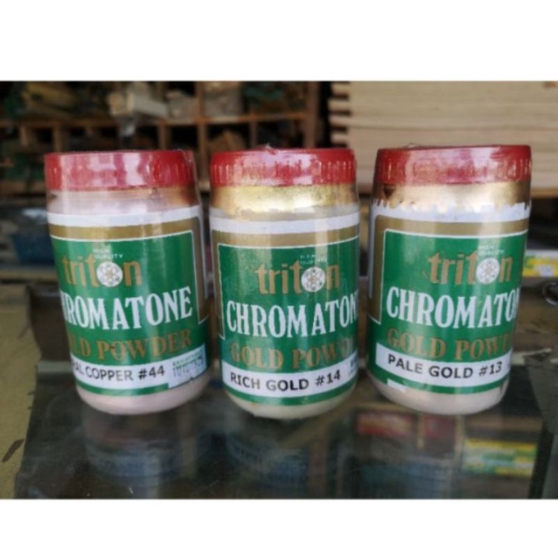 GOLD POWDER TRITON CHROMATONE #13PALE GOLD, #14RICH GOLD, #44NATURAL ...