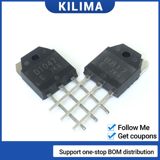5/2/1Pcs Original Transistor 2SD1047 2SB817 TO-247 D1047 B817 TO-3P ...