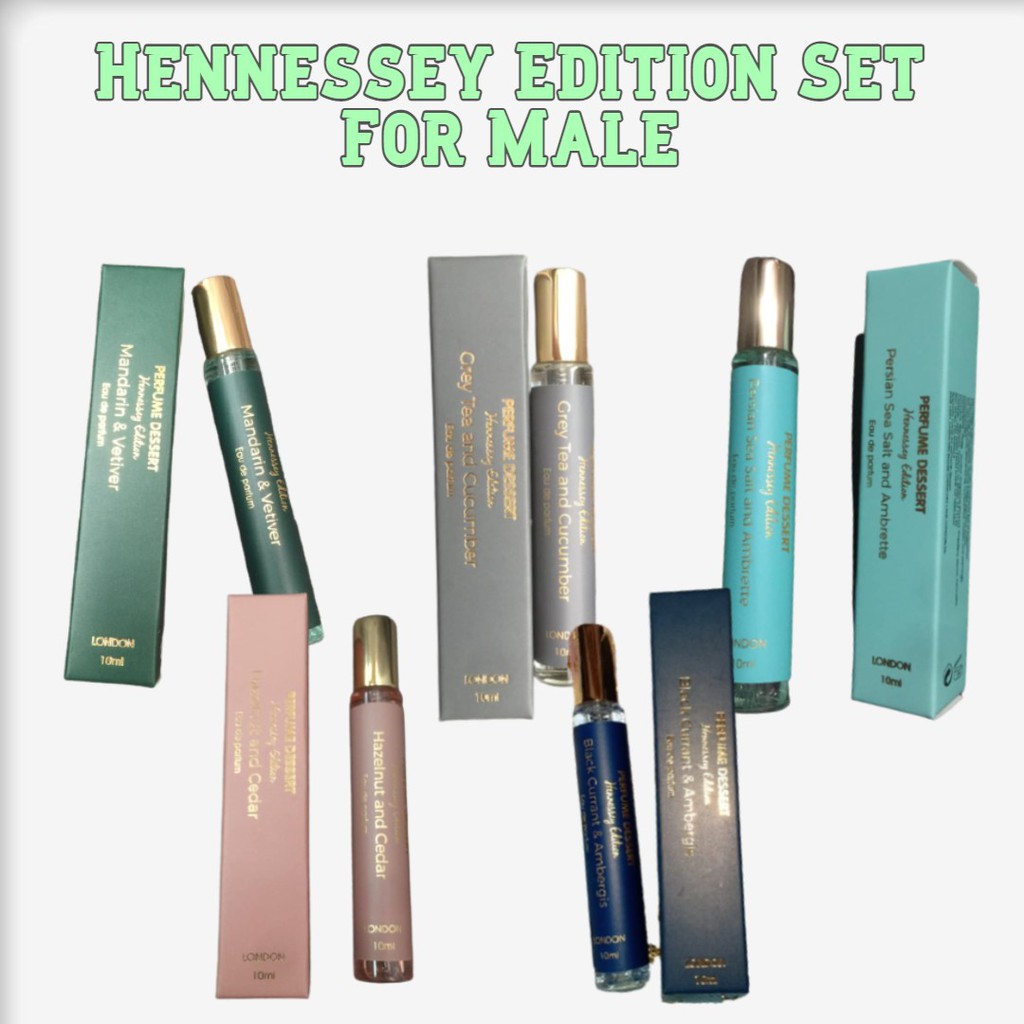 WITH FREEBIE | PD PERFUME DESSERT HENNESSEY SET FOR MALE | 5 HENNESSEY ...