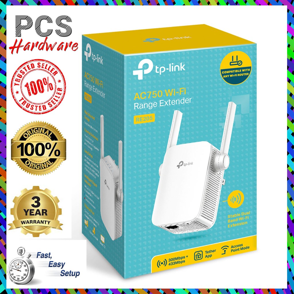 TP-Link RE205 - AC750 Wi-Fi Range Extender RE205 (NEW) | Shopee Philippines