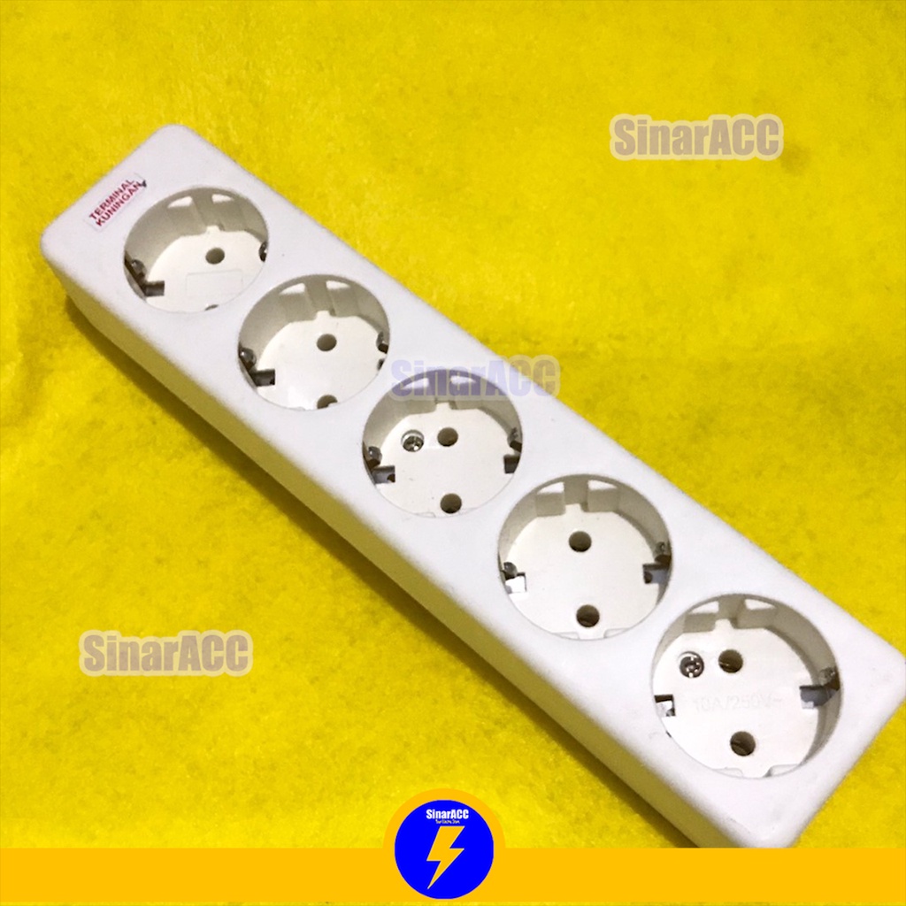 Ground socket with 5 reversible holes attached to the wall. 5L electrical Terminal | Shopee ...