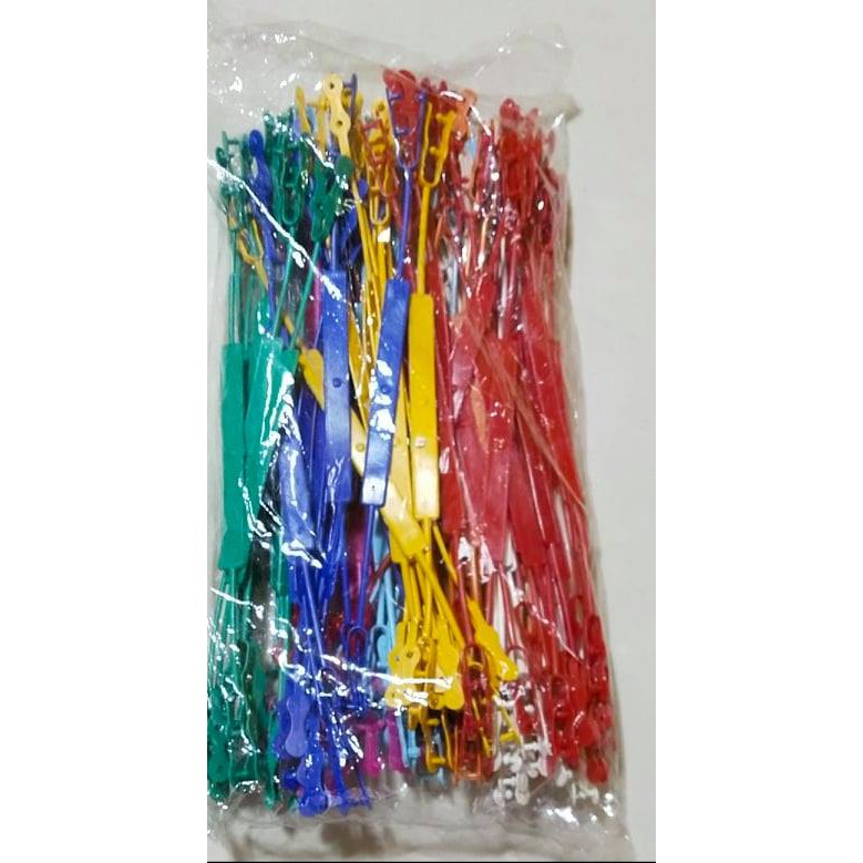 Plastic Gift Handle (Loop Handle), Assorted Color per pack (95-100pcs ...