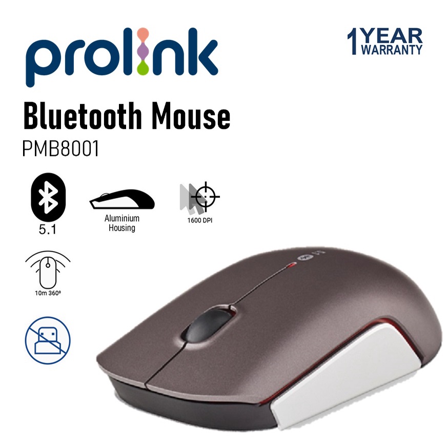 PROLiNK PMB8001 Premium Bluetooth 5.1 Wireless SILENT Mouse: Heavy ...