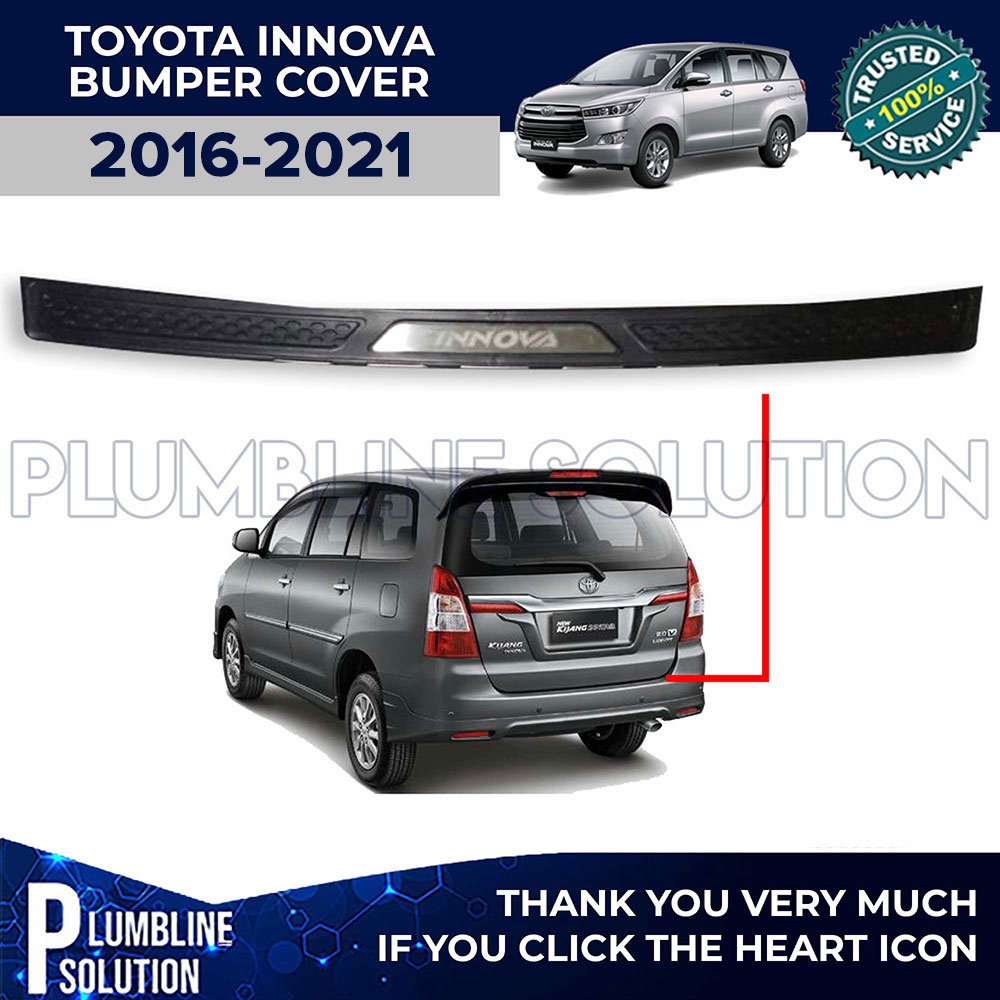 Toyota Innova V G J E 2016 - 2020 Rear Bumper Cover / Rear Bumper Guard ...