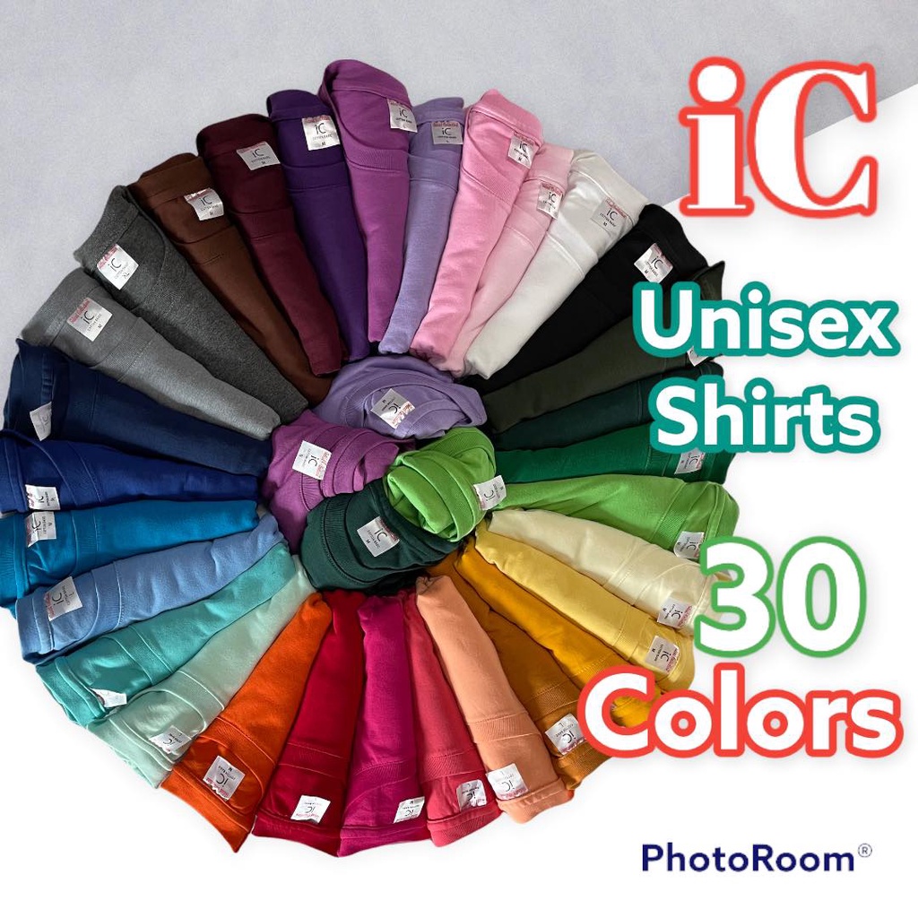 iC Plain Shirt Round Neck & Assorted Colors | Shopee Philippines