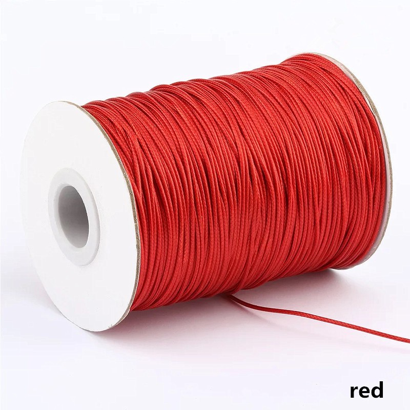 10m/Roll 1.0mm colored wax cotton rope for DIY jewelry necklace making ...