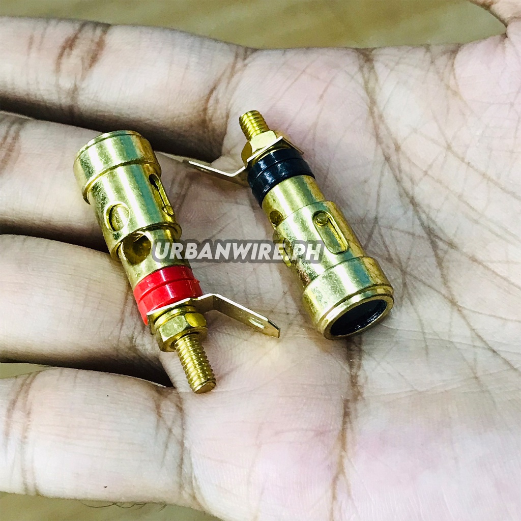 🟦【PAIR】Brass Speaker Amplifier Terminal Binding Post Spring Loaded Press Type 40mm 🟦 | Shopee ...