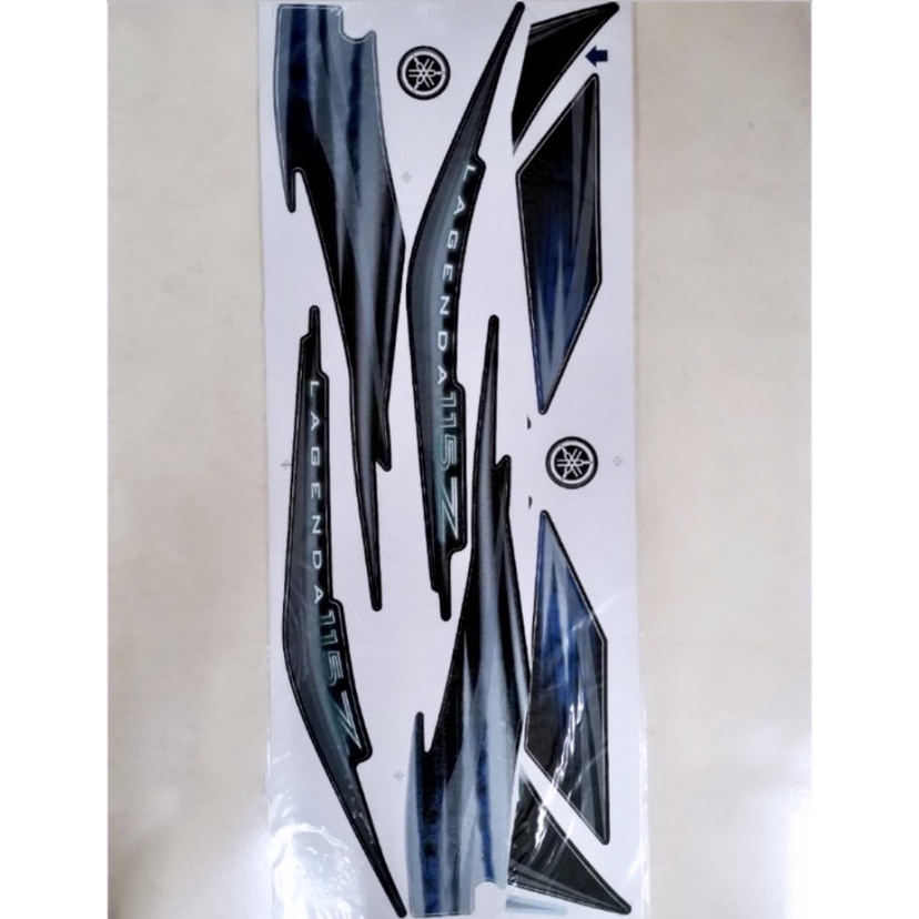 YAMAHA SRL 115 Z (2) BODY STICKER LAGENDA 115Z COVER SET STRIPE STRIKE ...
