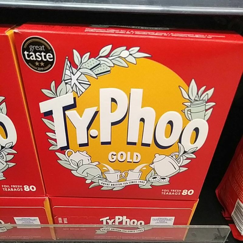 Typhoo Teabags 80's (Black Tea / Extra Strong / Gold / Deca) | Shopee ...