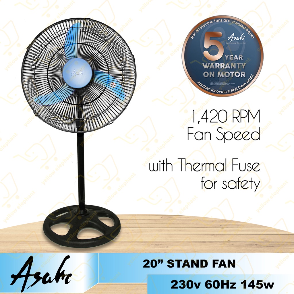 Asahi 20in Stand Fan Banana Type Blade | Shopee Philippines