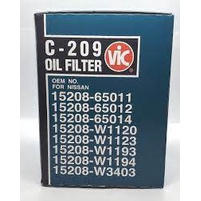 Vic Oil Filter C-209 Nissan Urvan/ NV350/ Vanette/ Frontier (C209 ...