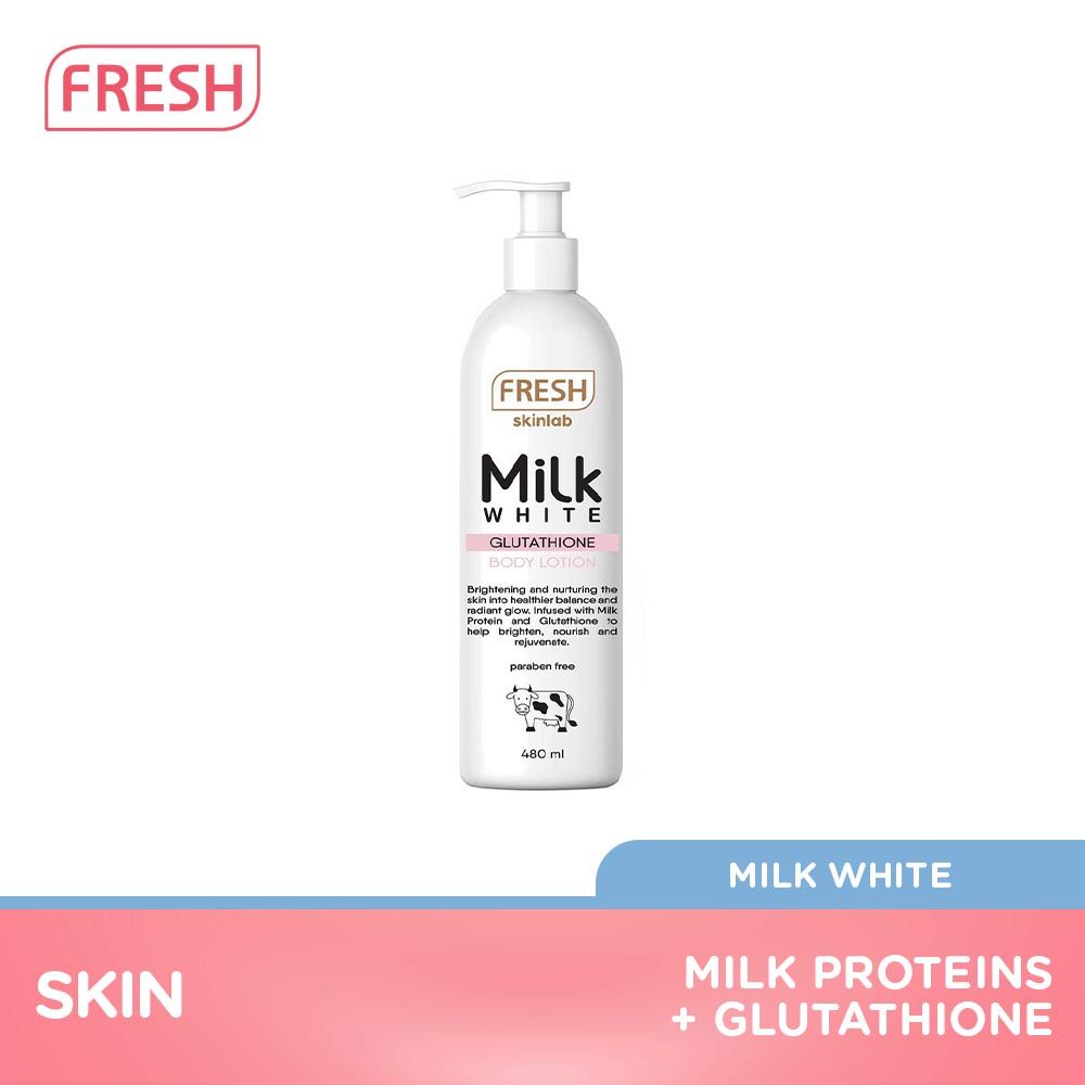 Fresh Skinlab Milk White Glutathione Body Lotion (480ml) | Shopee Philippines