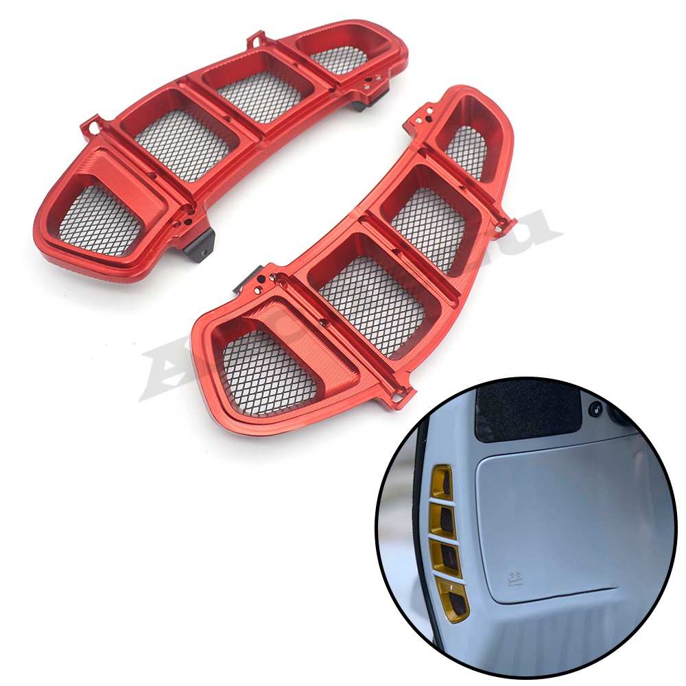 ACZ Motorcycle Radiator Guard Grille Protector Left Right Bezel Cover ...