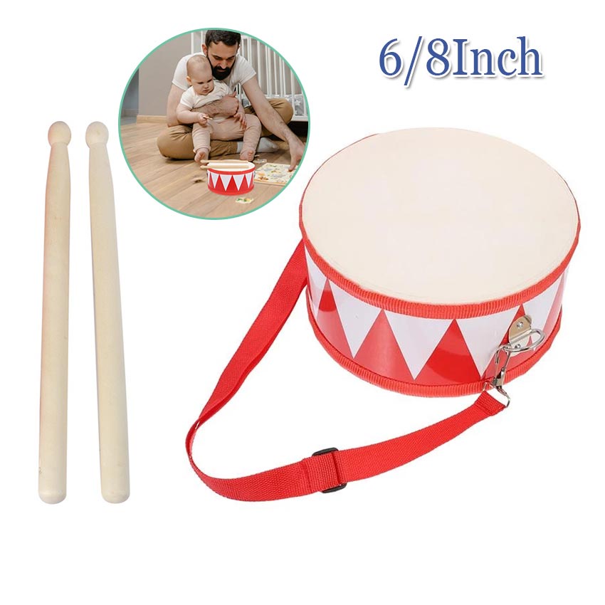 11In Drum Wood Kids Early Educational Musical Instrument Percussion ...