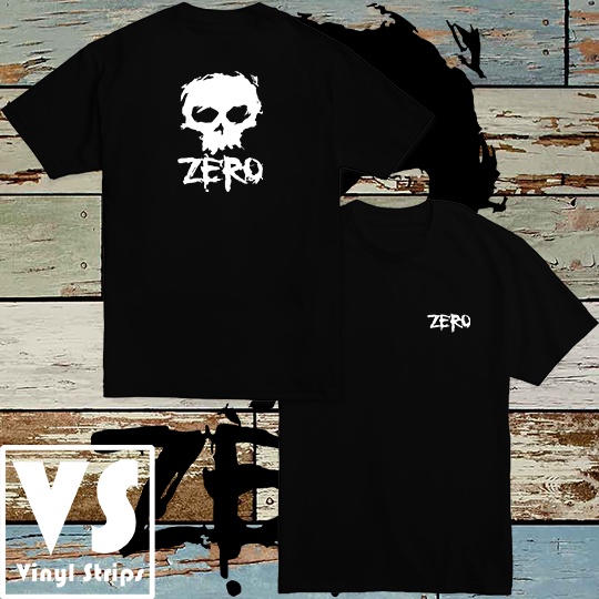 Zero Skateboards Skater Shirt Vinyl Print Front And Back (Unise For Men ...