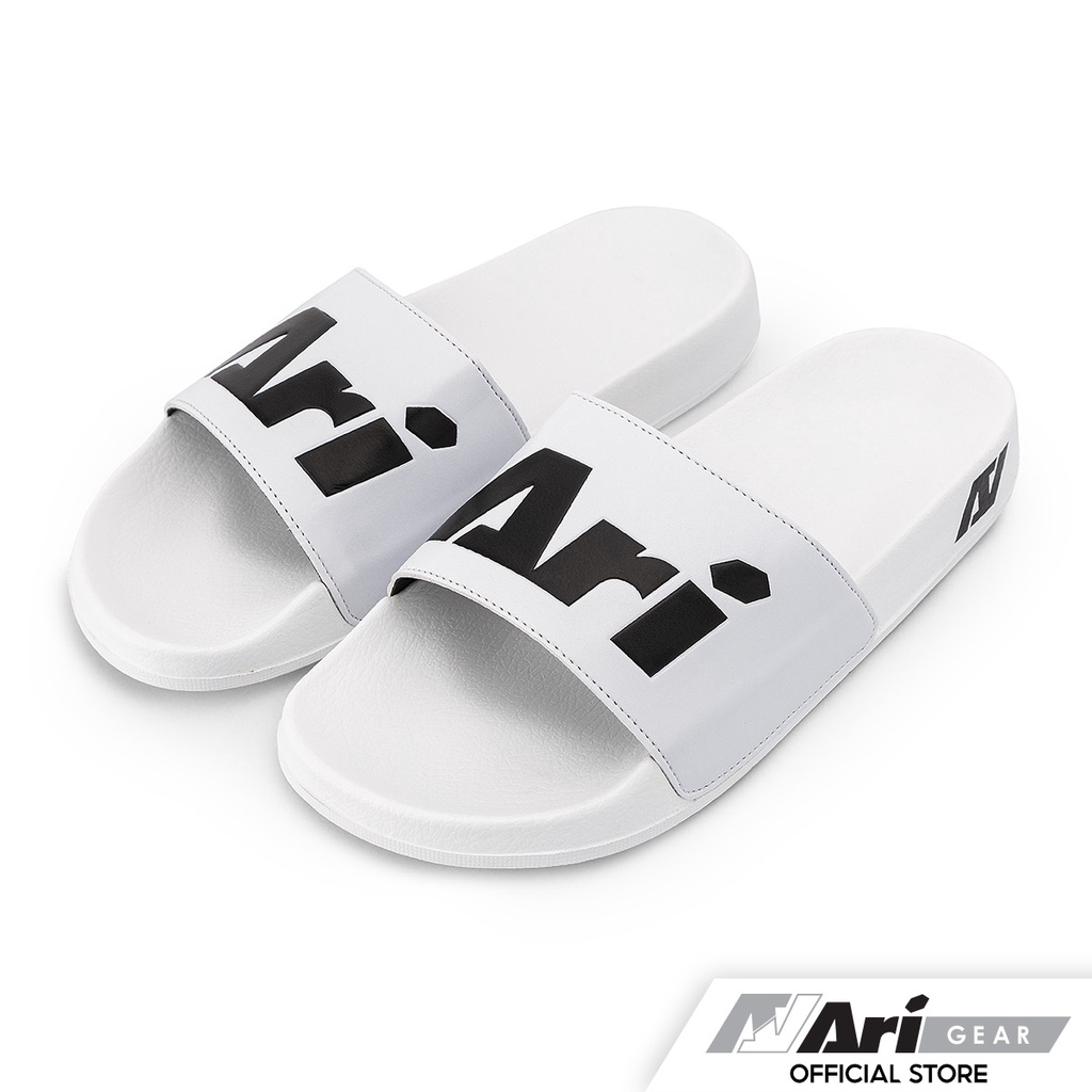 ARI SLIDE SANDALS-WHITE/BLACK WHITE | Shopee Philippines