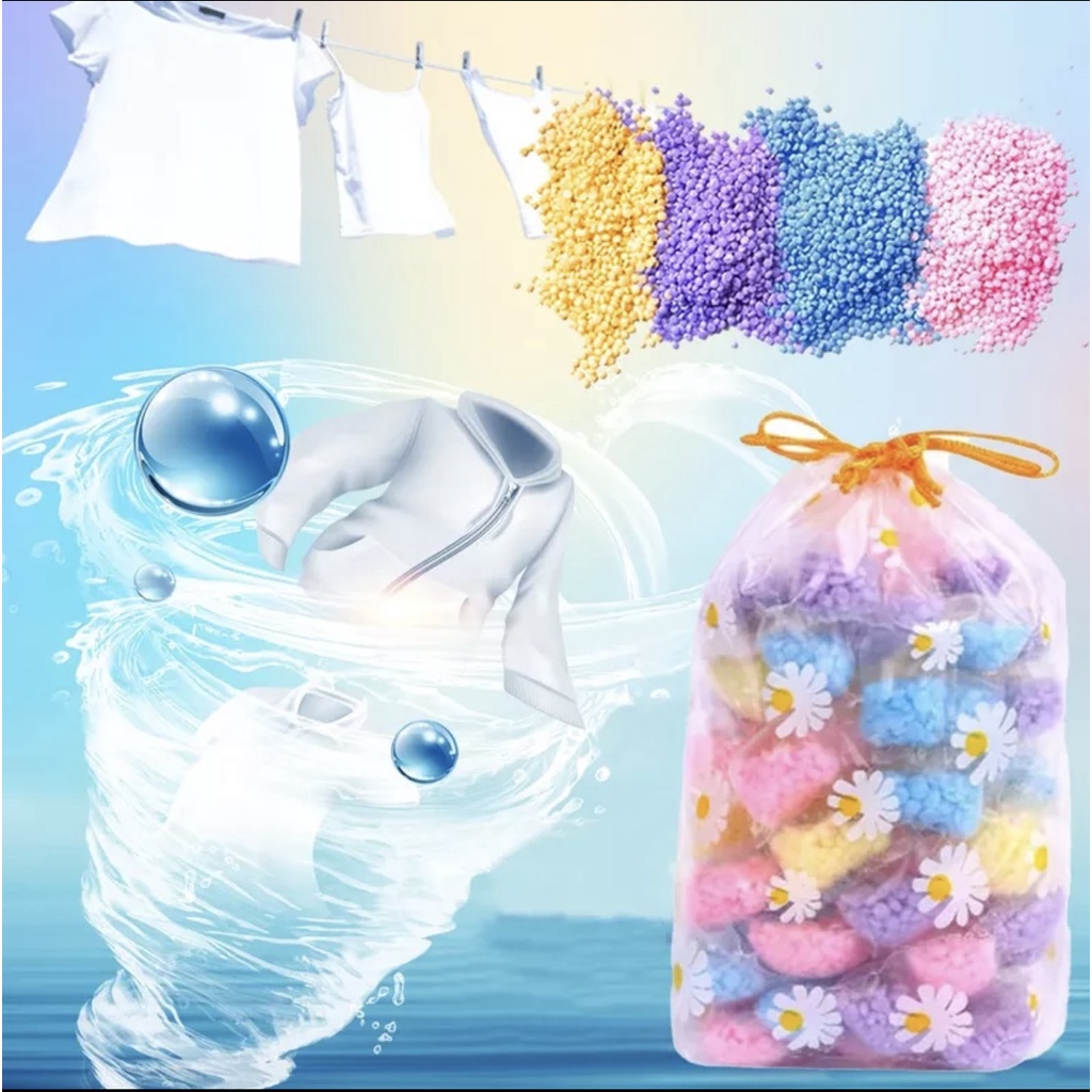 50pcs Laundry Fragrance Beads Washing Clothes Household Long-Lasting ...