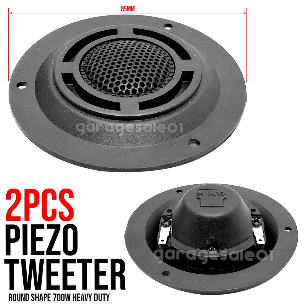 2PCS Round Piezo Tweeter 700W | Shopee Philippines
