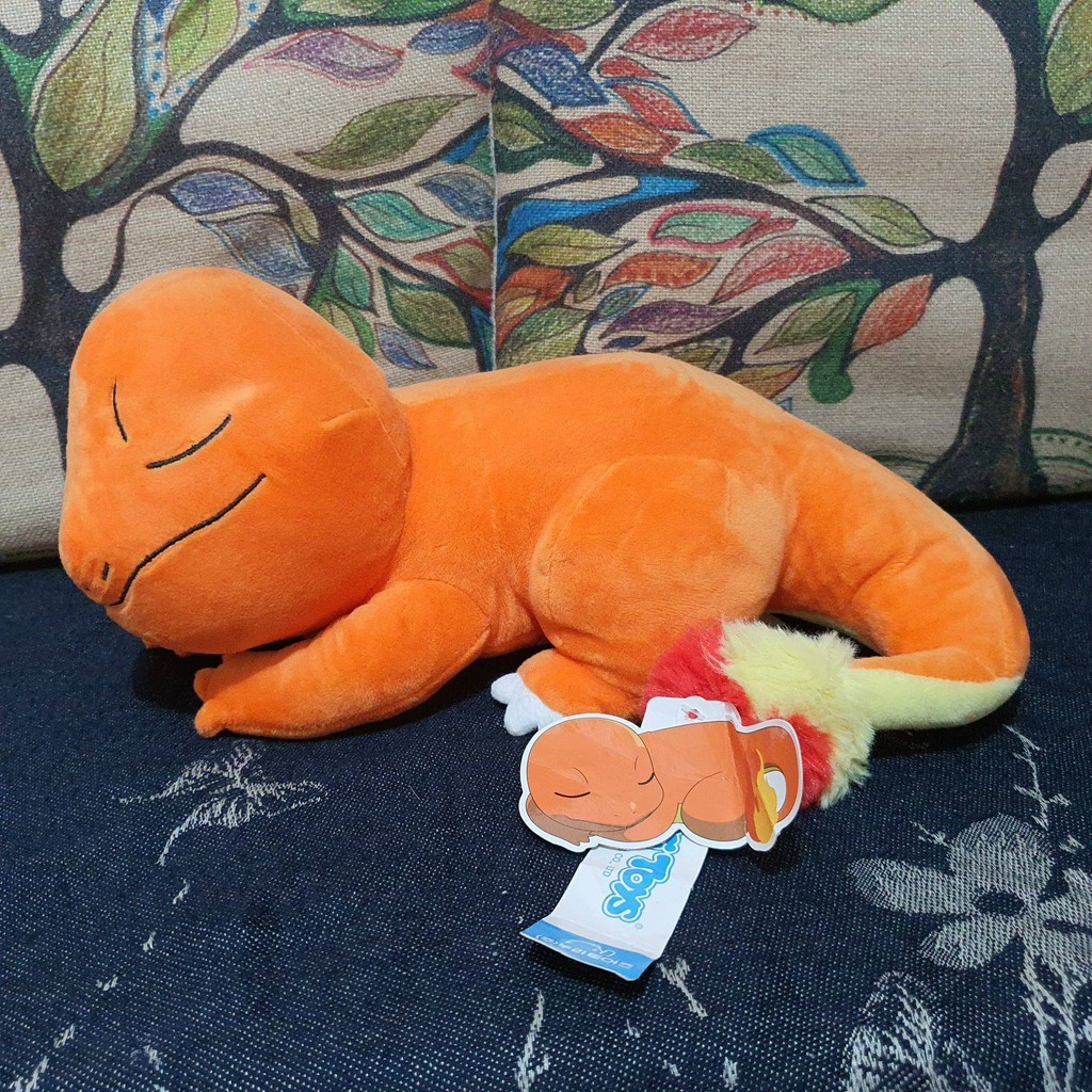 SLEEPING CHARMANDER Pokemon Plushie (Regular Size) | Shopee Philippines