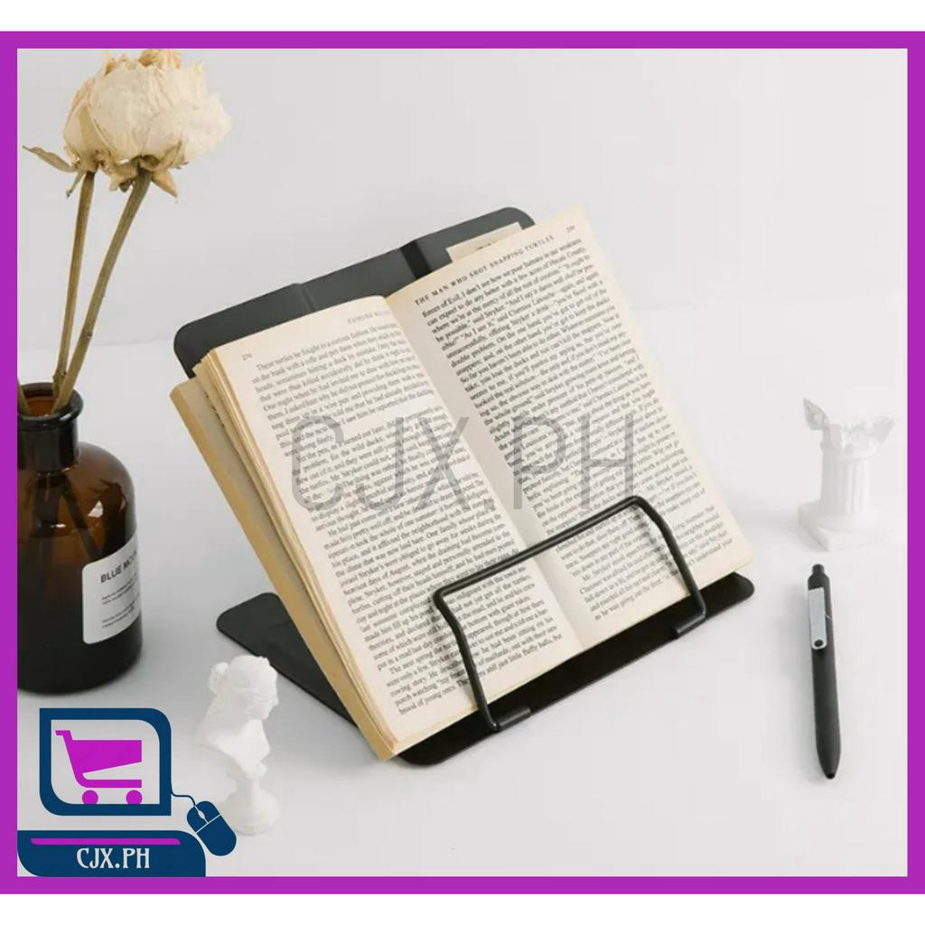 CJX.PH Multi-Function Metal Reading Book Stand Document Holder Bookend ...