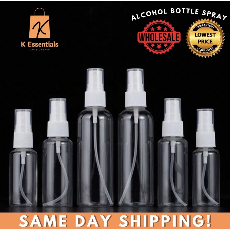 WHOLESALE Alcohol Spray PET Bottles | Shopee Philippines