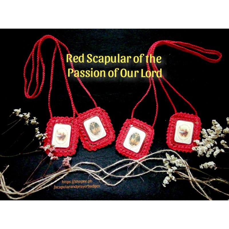 Red Scapular of the Passion of Our Lord | Shopee Philippines