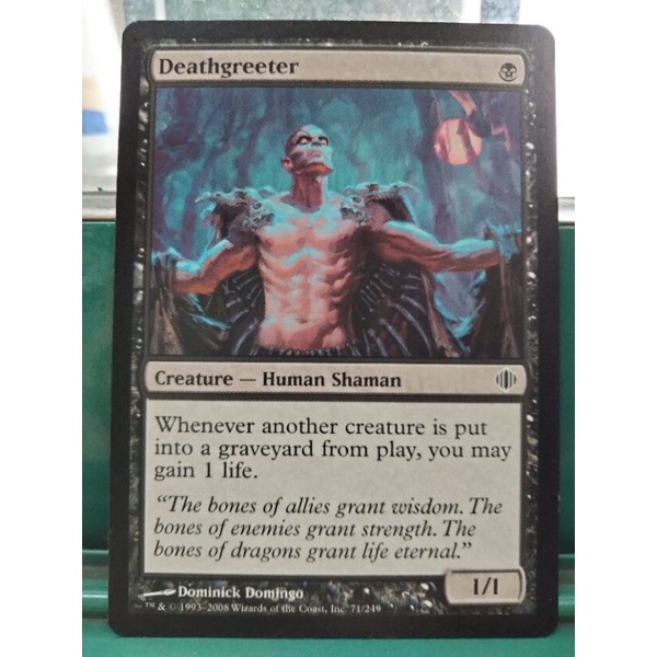 Magic: The Gathering(MTG) Card Deathgreeter | Shopee Philippines