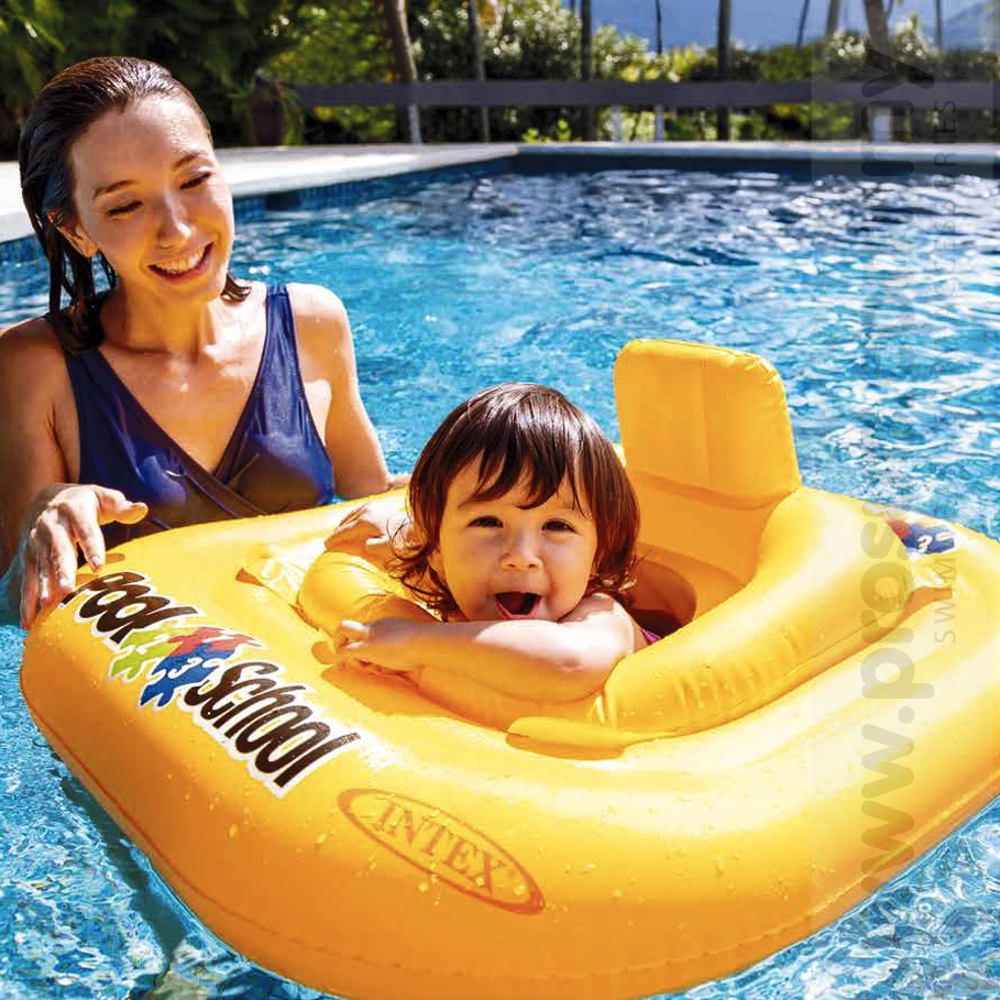 Ombak9 Intex Deluxe Baby Float Pool School Step 1 Inflatable Swim Ring ...