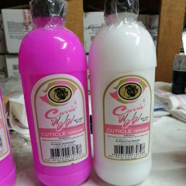 CARRIE CUTICLE acetone merthiolet REMOVER 500ml and 1000ml Manicure ...