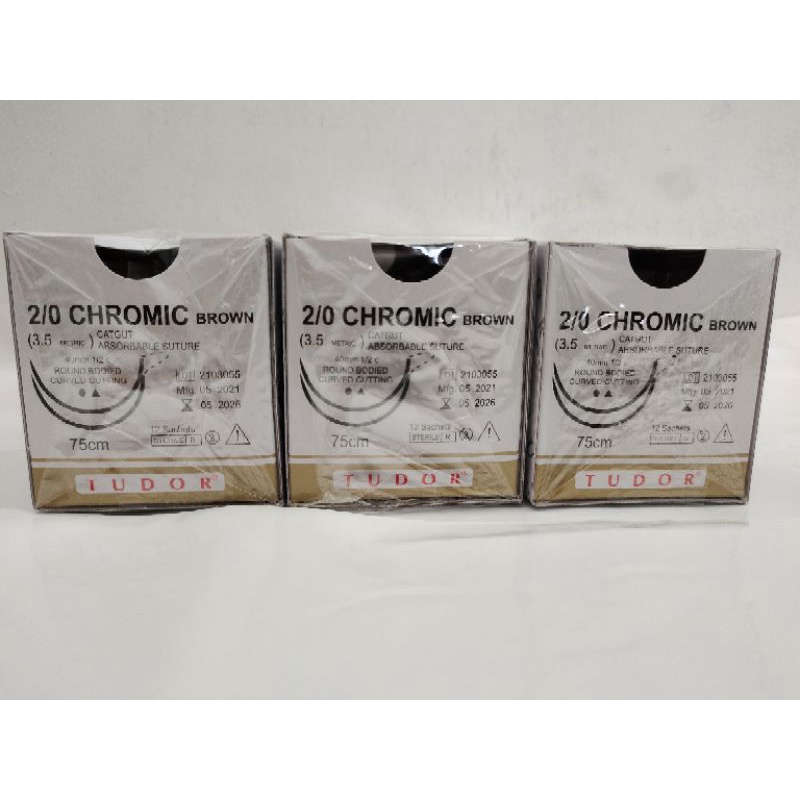 CHROMIC 2/0 Double Needle (TUDOR) sold per box (12pcs) | Shopee Philippines