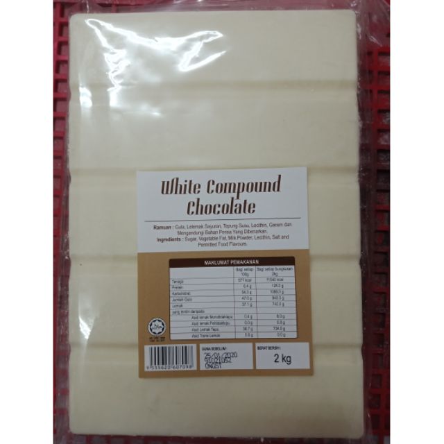 White Compound Chocolate (Bar 2 KG) | Shopee Philippines