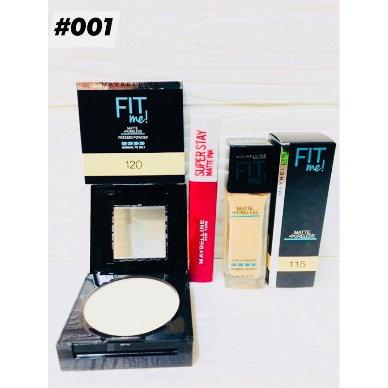 3 in 1 Fit me pressed powder and fit me foundation with super stay ...