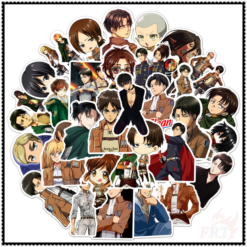 50Pcs/Set Attack on Titan - Series 01 Anime Eren Mikasa Ackerman Armin ...